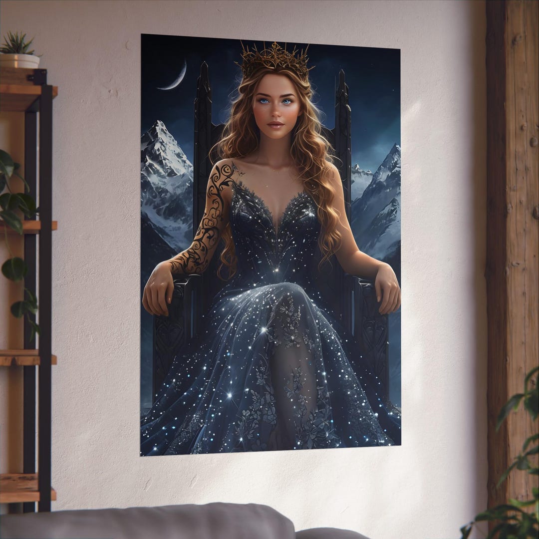 ACOTAR Fine Art Poster, Feyre Archeron Fan Art, Digital Wall Art Print ...