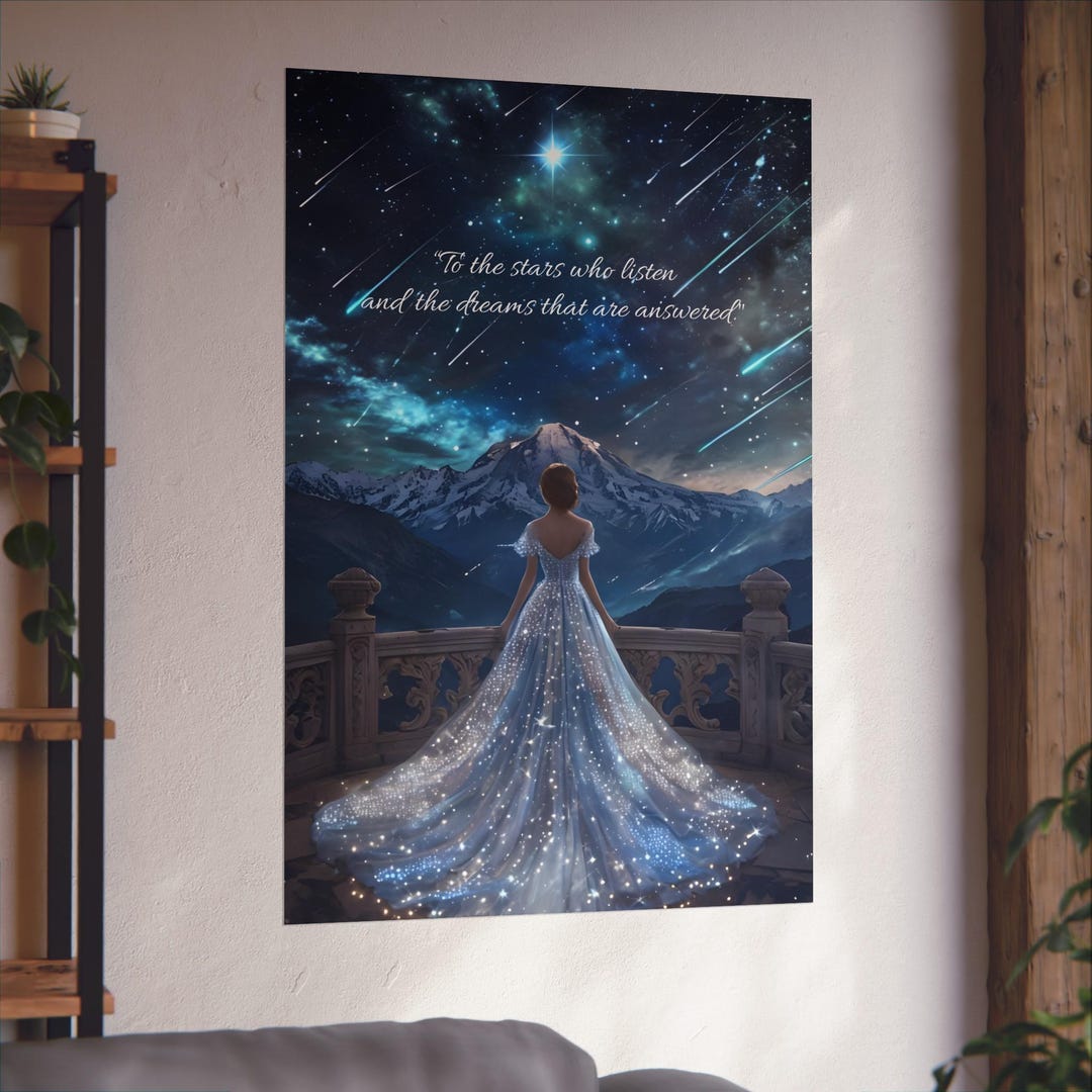 ACOTAR Fine Art Poster, Feyre Archeron Fan Art, Digital Wall Art Print ...