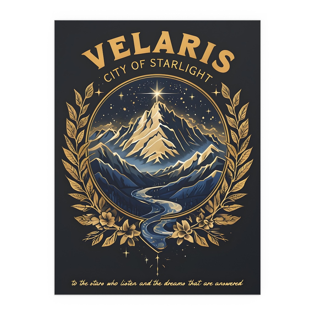 Velaris City of Starlight Silk Poster Print, ACOTAR Fan Art - Etsy