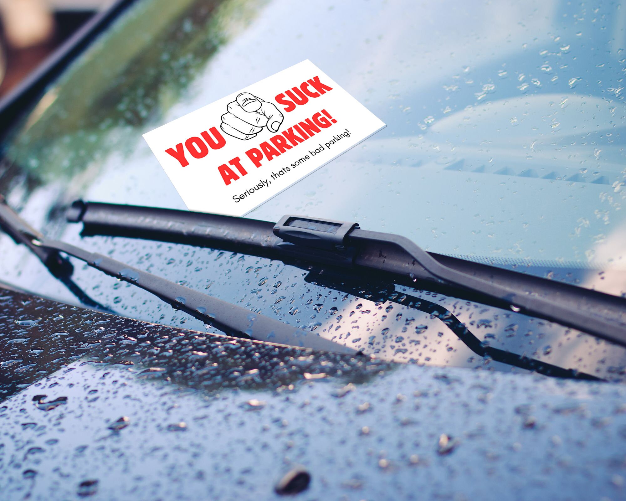 Printable Bad Parking Prank Cards Print at Home Leave on Windshield of ...