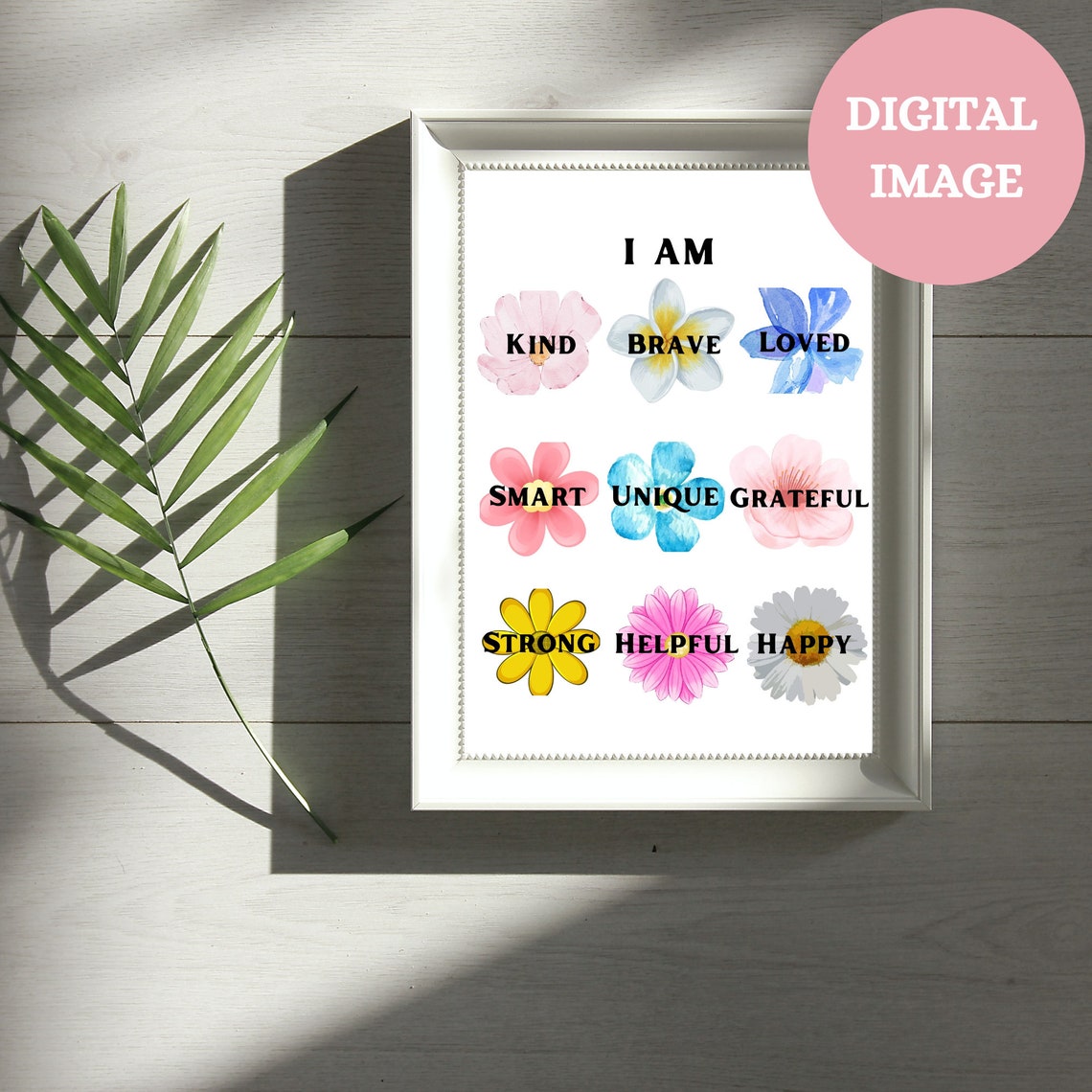 Positive Affirmations, Manifestation Digital Wall Art, Encouraging ...