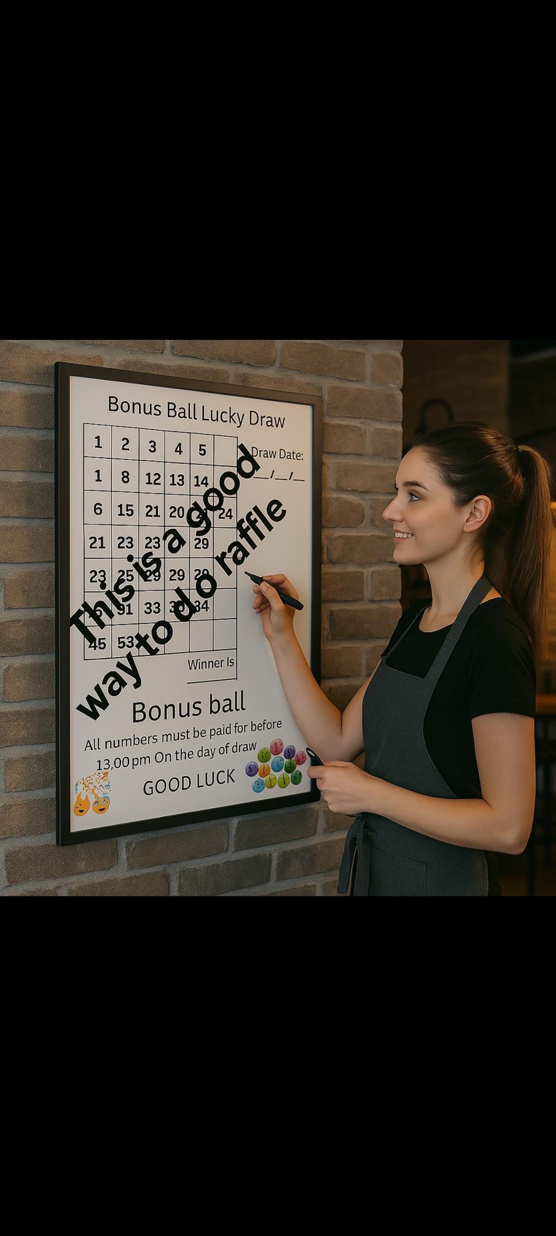 Bonus Ball Raffle Chart: A4 & A3 Prize Wall (PDF File) - Etsy UK