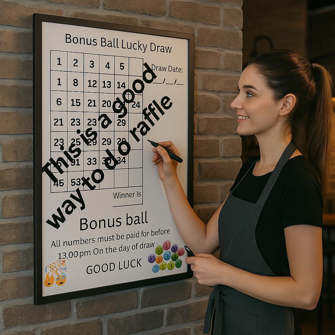 Bonus Ball Raffle Chart: A4 & A3 Prize Wall (PDF File) - Etsy UK