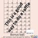 Bonus Ball Raffle Chart: A4 & A3 Prize Wall (PDF File) - Etsy