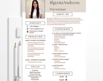 Editable CV Template - Etsy