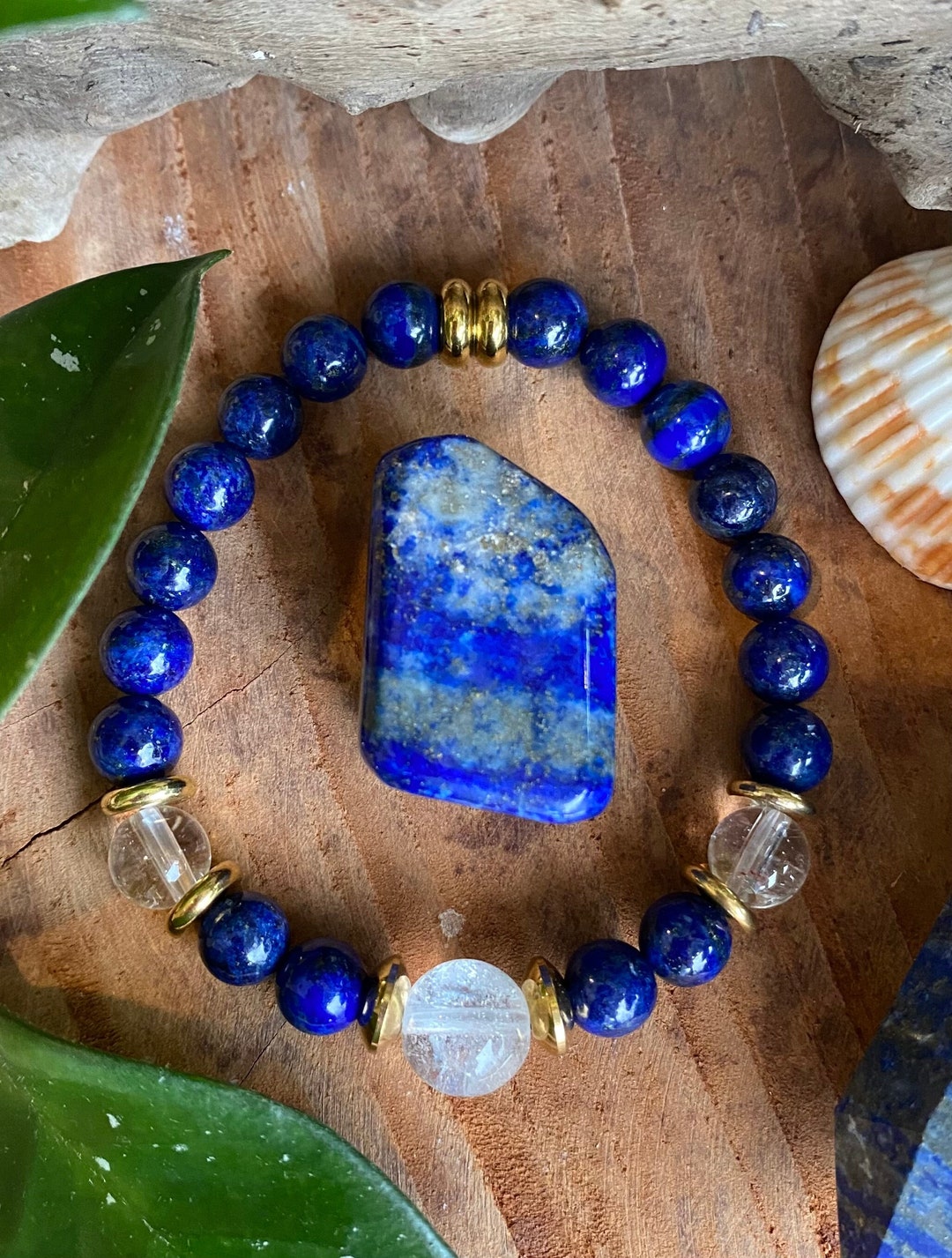 Lapis-lazuli Bracelet Level 1 Quality Rock Crystal Healing - Etsy
