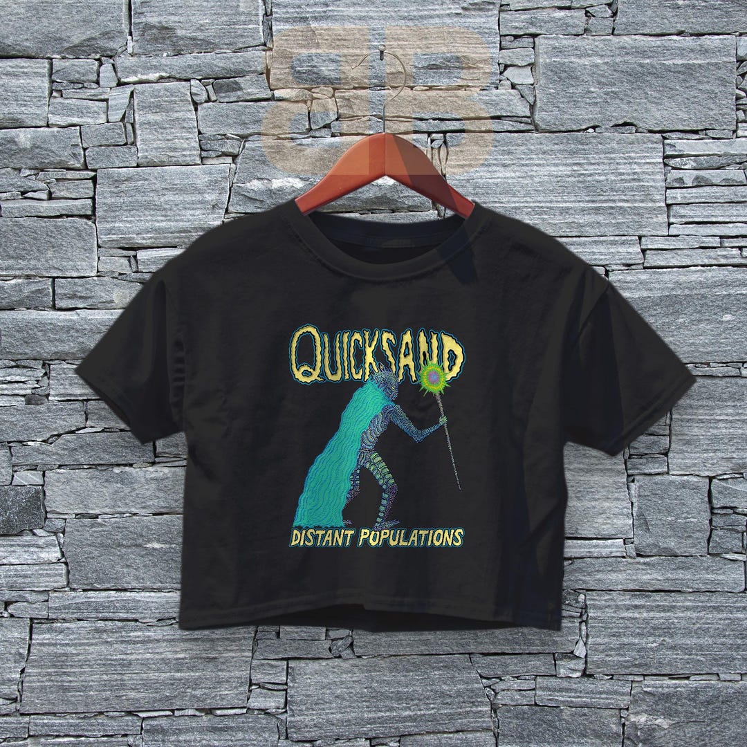 Vintage Quicksand Band Distant Population Crop Top - Quicksand Band ...