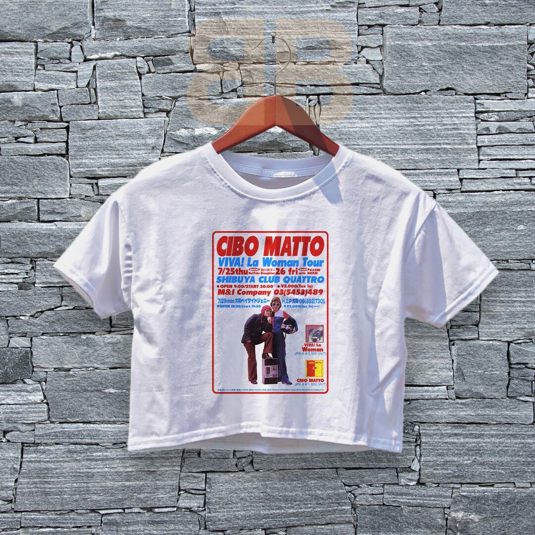 Vintage Cibo Matto Viva La Woman Tour 90's Crop Top Cibo Matto Crop Tee ...