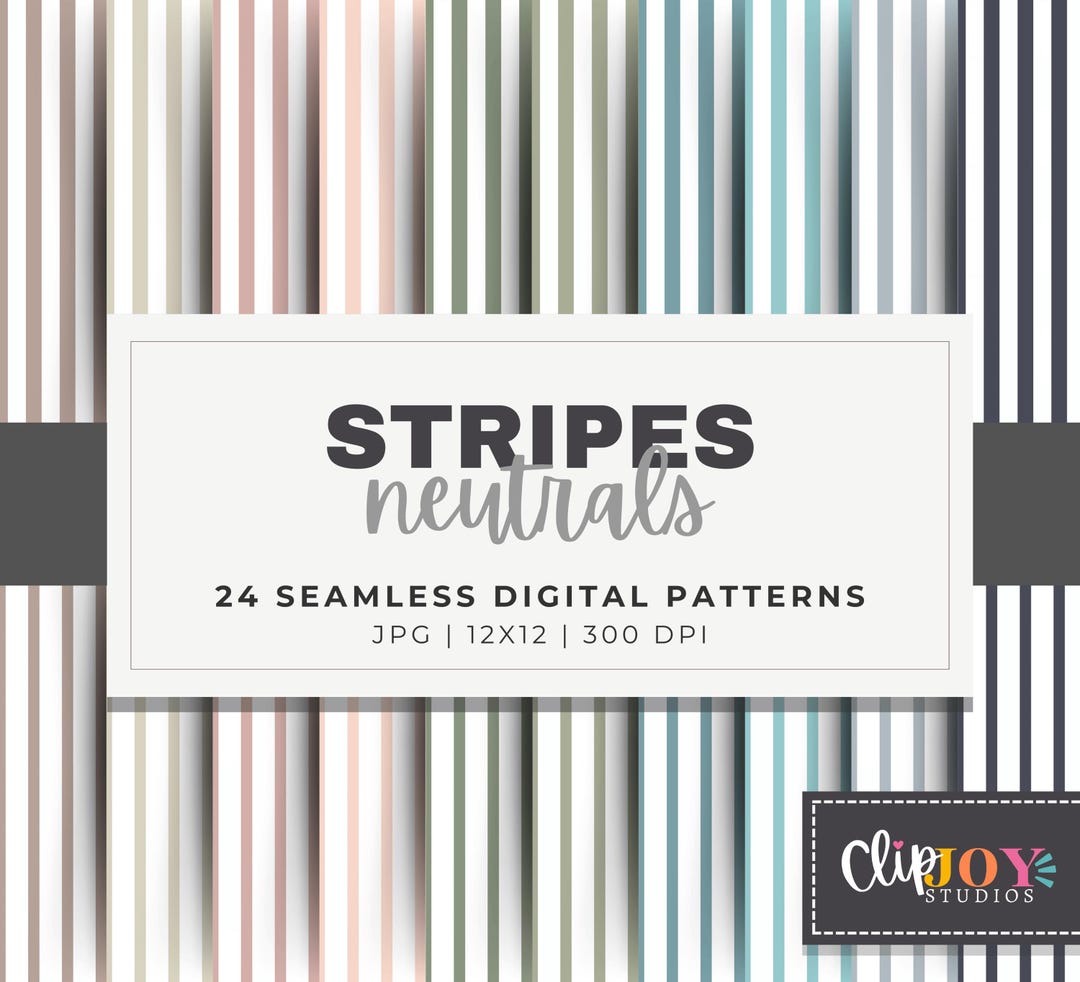 Seamless Neutral Stripes Pattern, Dark Pastel Colors for Surface Design ...