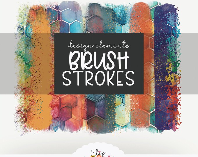 Tie Dye Brush Stroke Clip Art Set for Creative Projects - Etsy Singapore