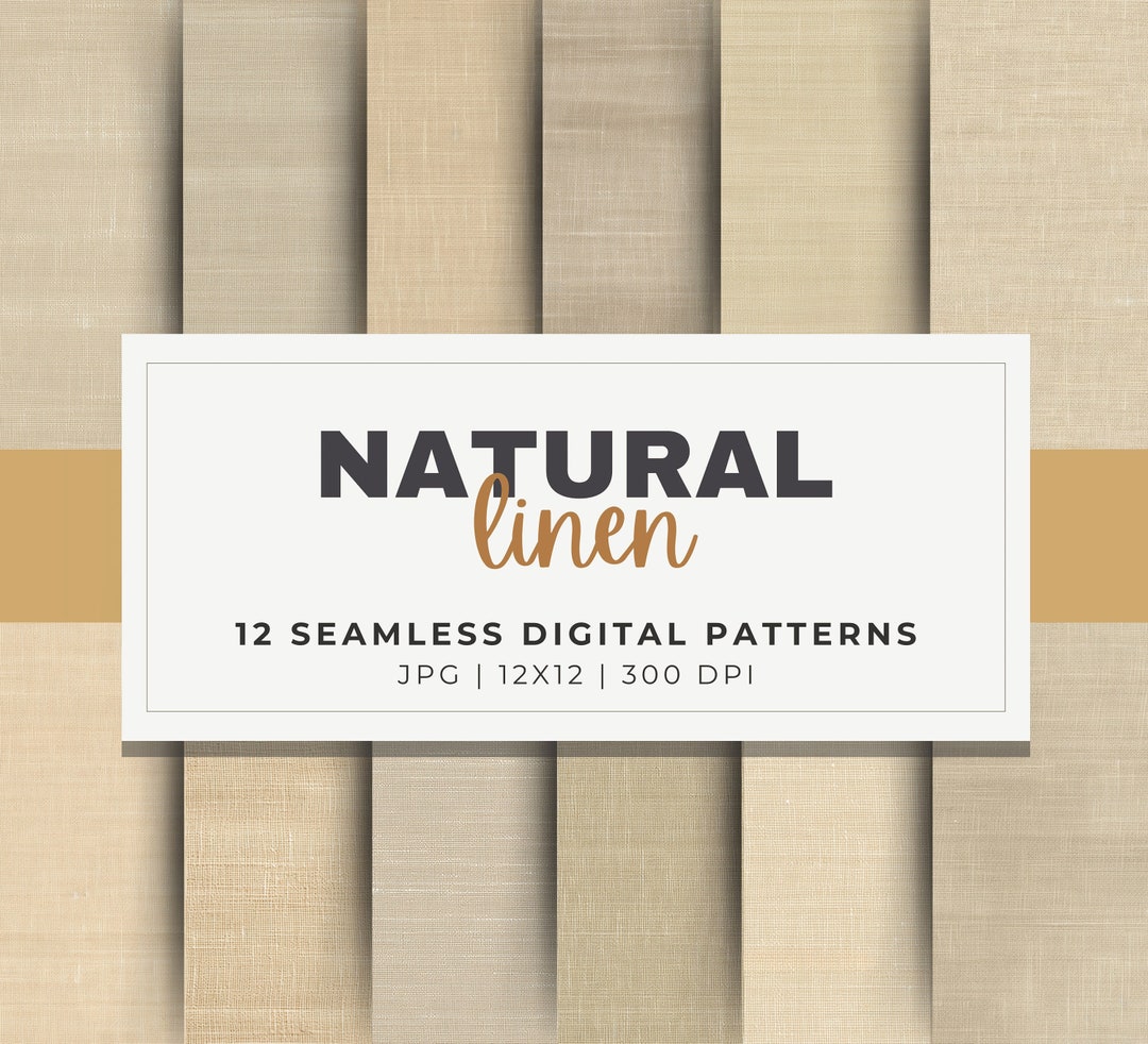 Natural Linen Digital Papers, 12 Seamless Textures, 12x12, JPG Download ...