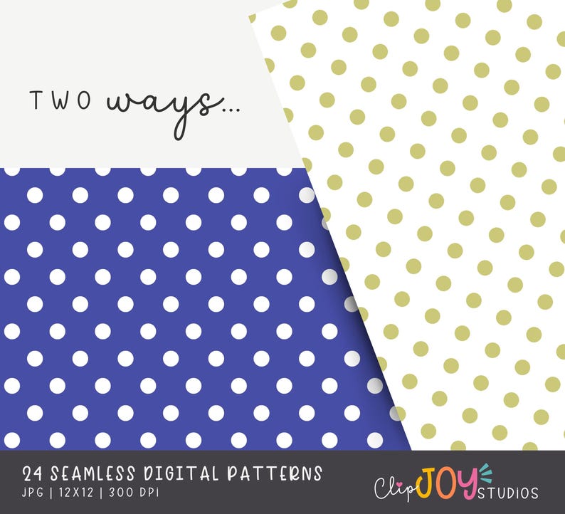 Pastel Polka Dot Digital Paper: Spring Surface Design (commercial Use ...