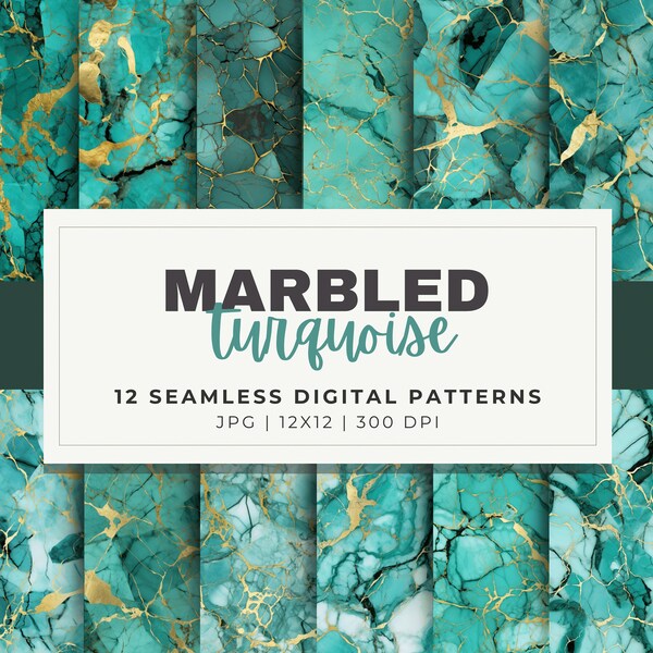 Turquoise and Gold - Etsy