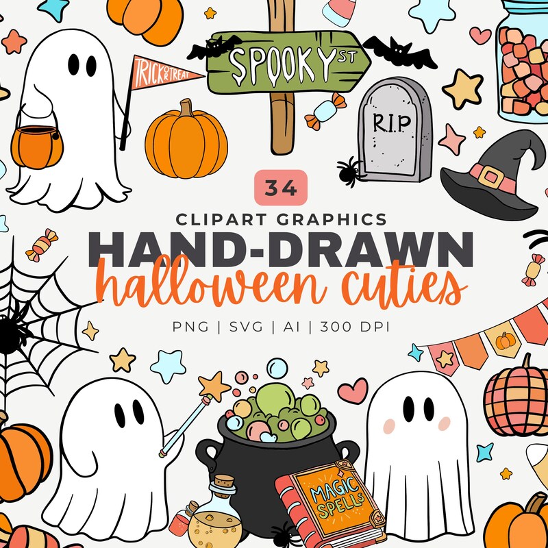 Halloween Clip Art - Etsy