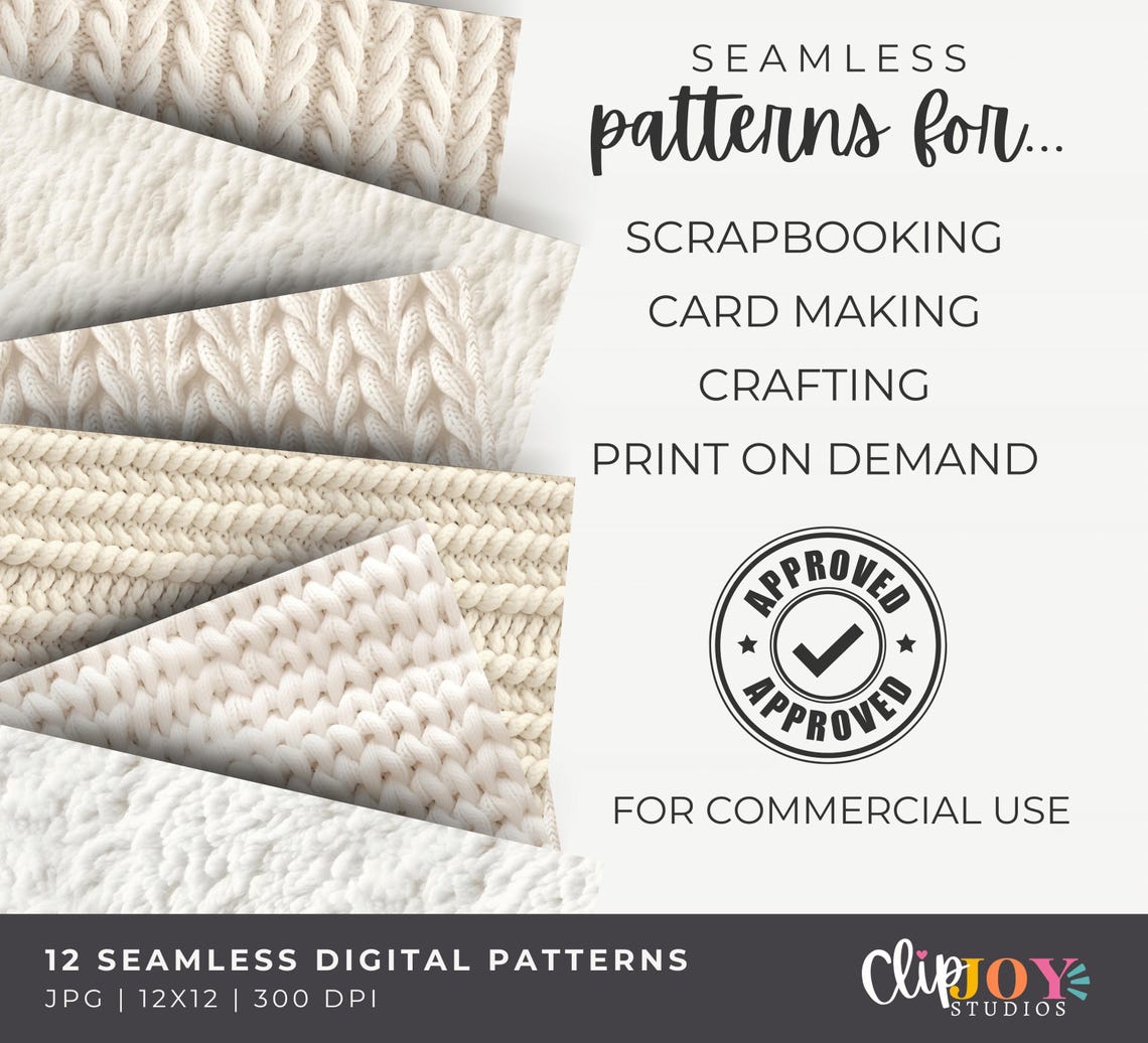 Sheep's Wool Digital Papers, 12 Seamless Textures, 12x12, JPG File ...