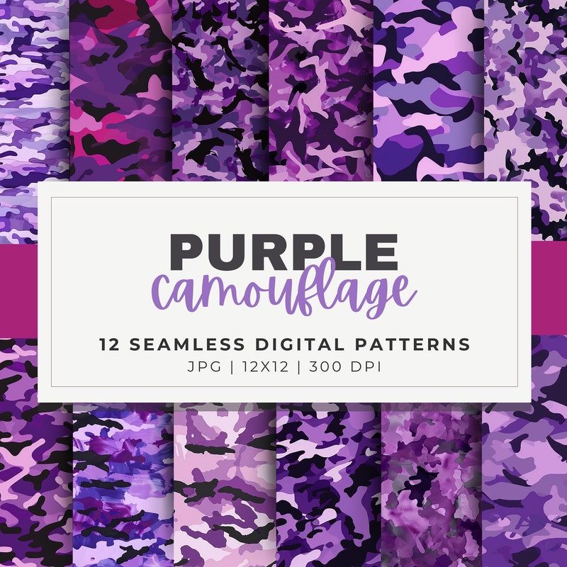 Purple Camo - Etsy