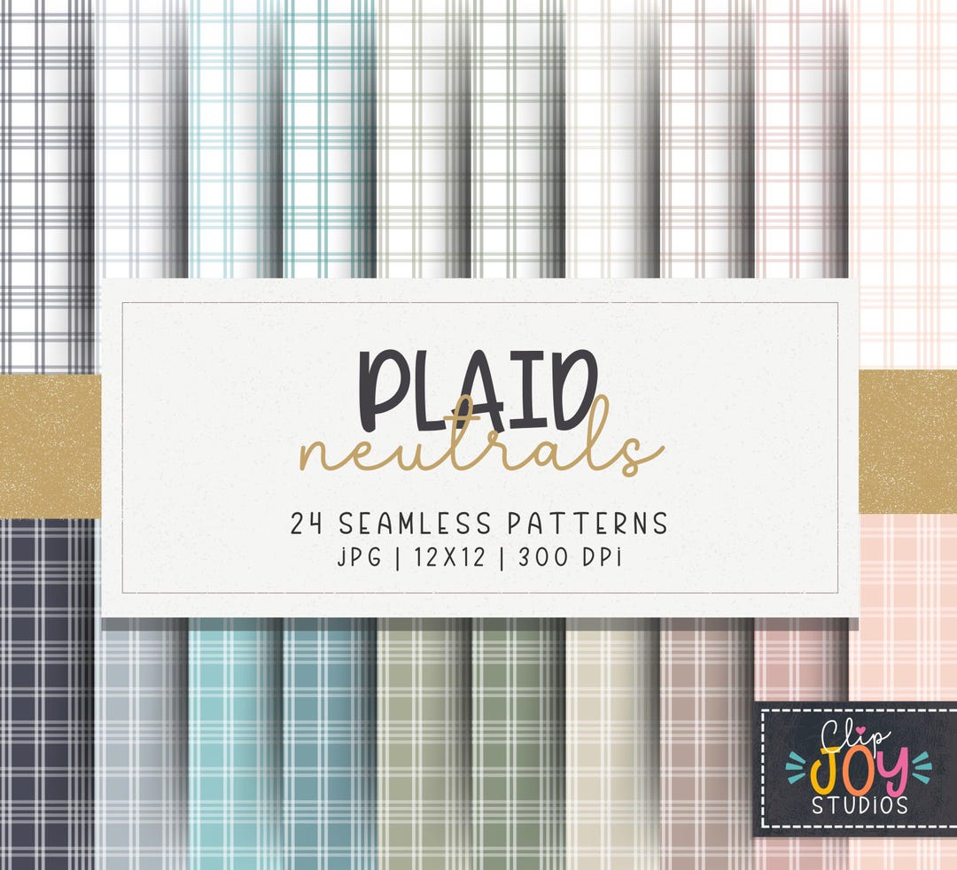 Neutral Plaid Seamless Check Pattern, Soft Pastel Color Check Surface ...