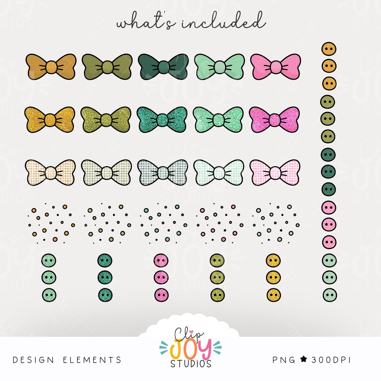 St. Patrick's Day Clipart Bundle: 165 Hand-drawn PNG Images (digital ...
