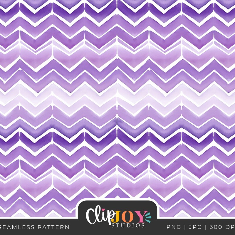 Watercolor Chevron - Etsy