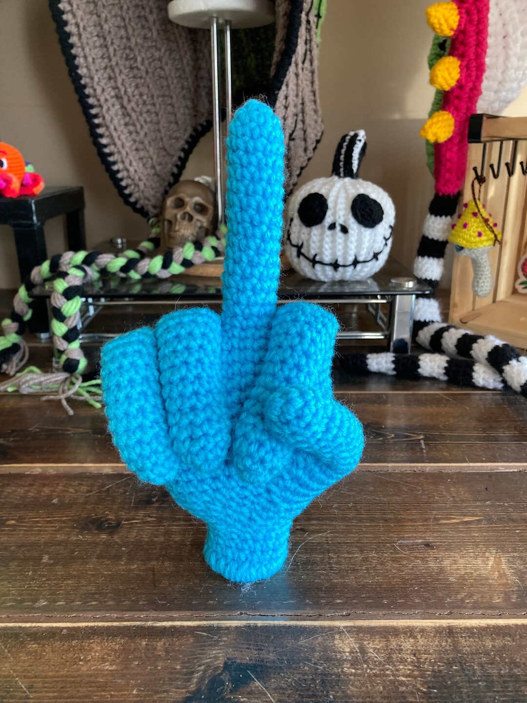 Crochet Middle Finger - Etsy