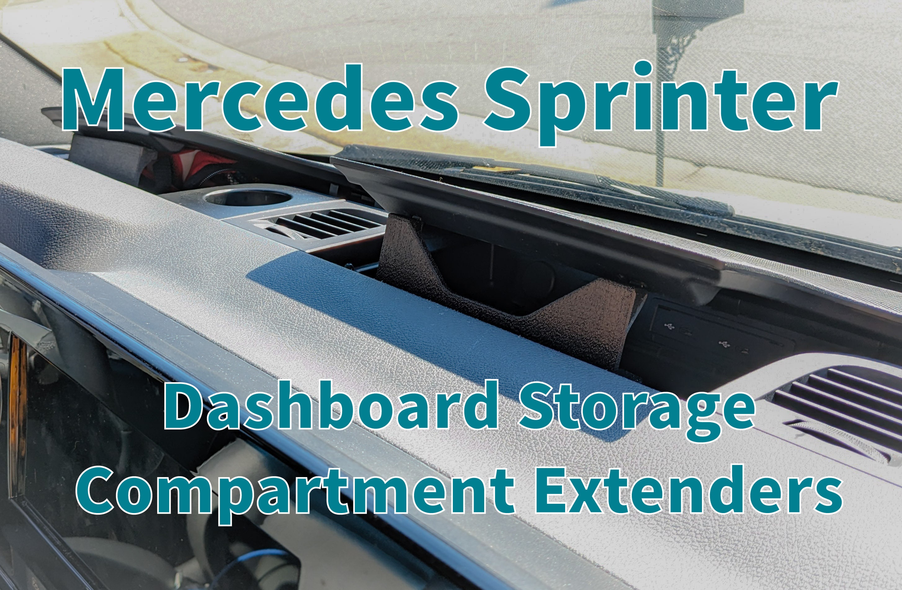 Mercedes Sprinter VS30 Dash Pocket Extender: More Storage, Cable ...