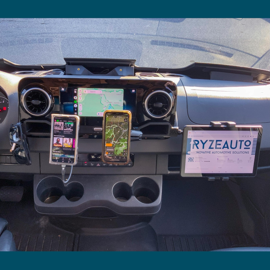 Modular Dash Cubby Inserts for Mercedes Sprinter Holds Ram Mounts ...