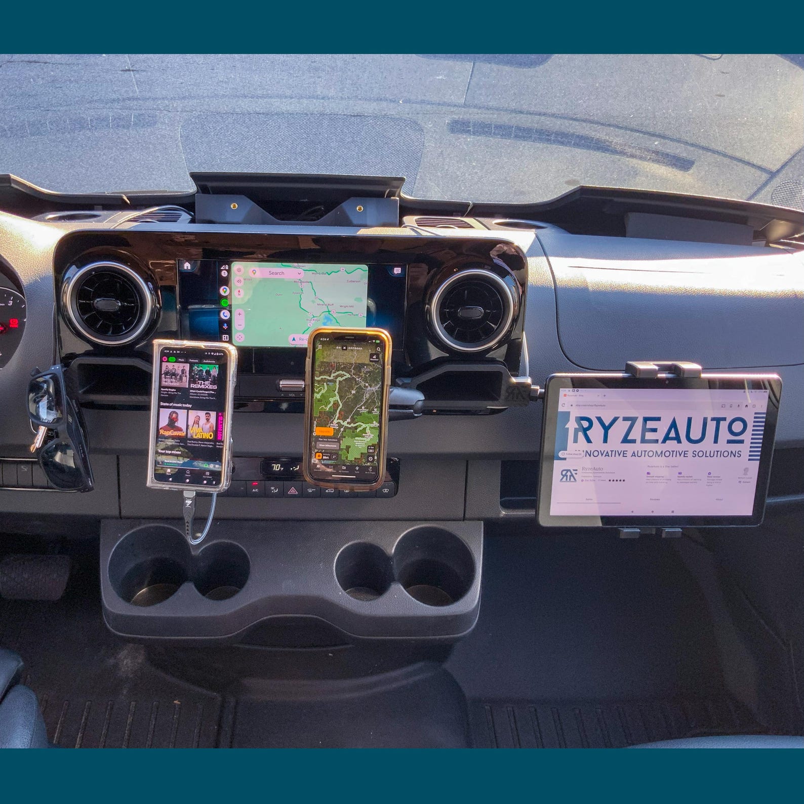 Modular Dash Cubby Inserts for Mercedes Sprinter Holds Ram Mounts ...