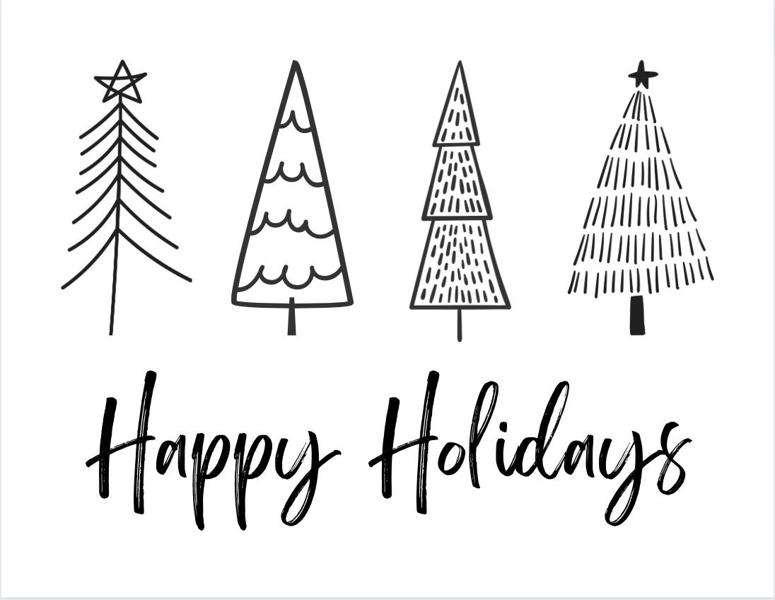 Happy Holidays Template - Etsy
