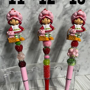 Custom Beaded Strawberry Shortcake Pen - Etsy