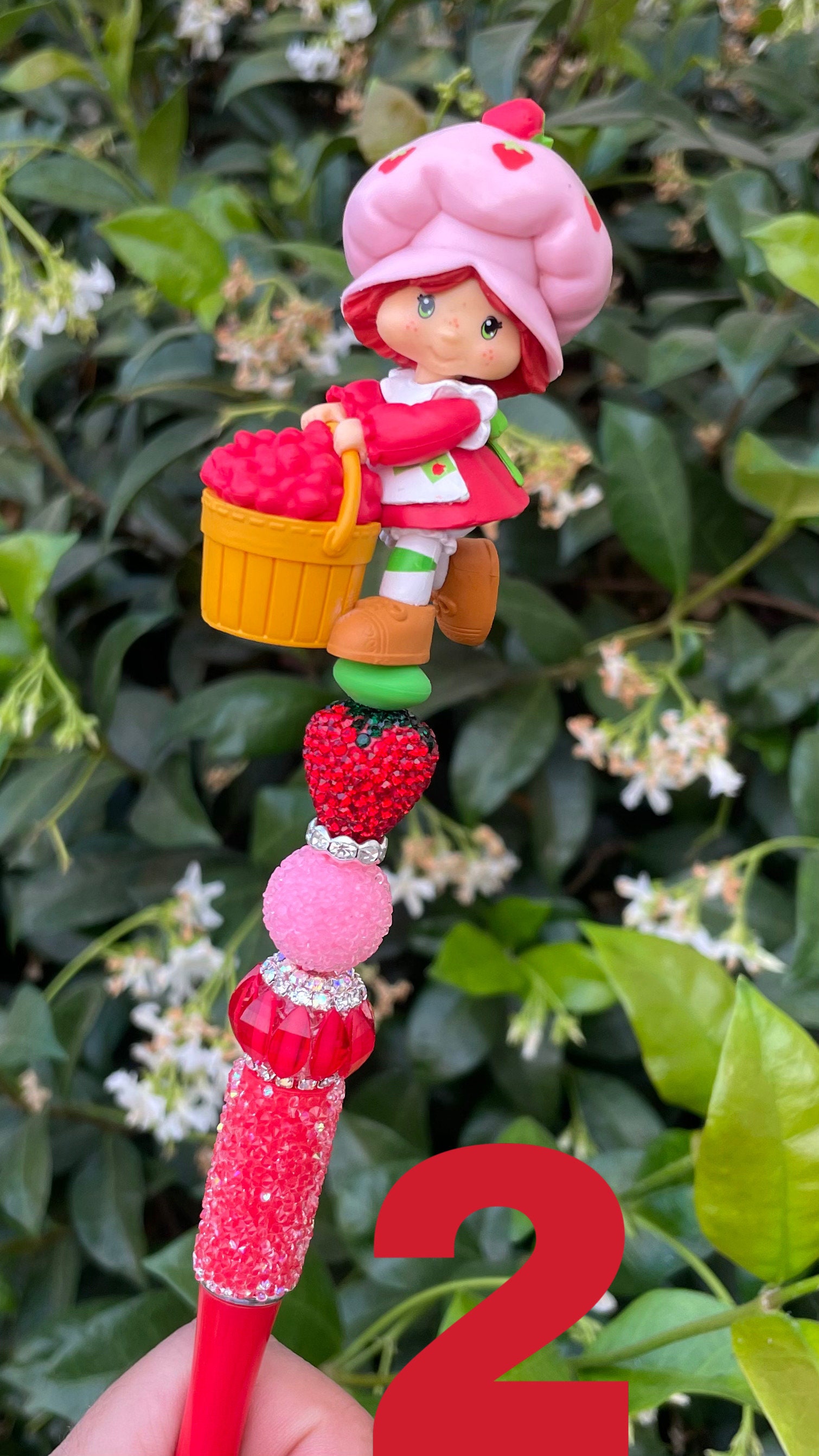 Custom Beaded Strawberry Shortcake Pen - Etsy