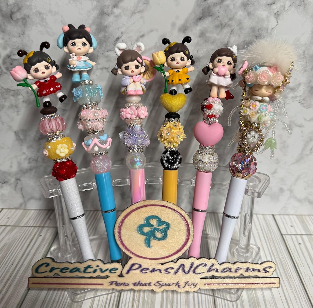 Popmart Pen/ Custom Beaded Pen/ Zoraa/ Dimoo/ Popmart/ Skull Panda - Etsy