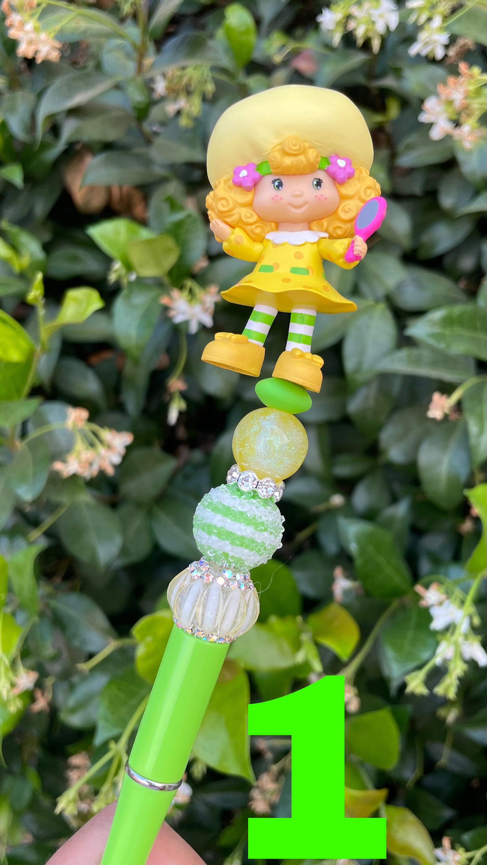 Custom Beaded Strawberry Shortcake Pen - Etsy