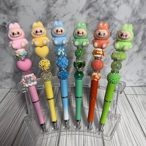 Labubu Beaded Pen | Custom Pens | Labubu | Cute Labubu Pen | Gift | Pen ...