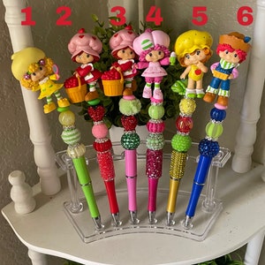 Custom Beaded Strawberry Shortcake Pen - Etsy
