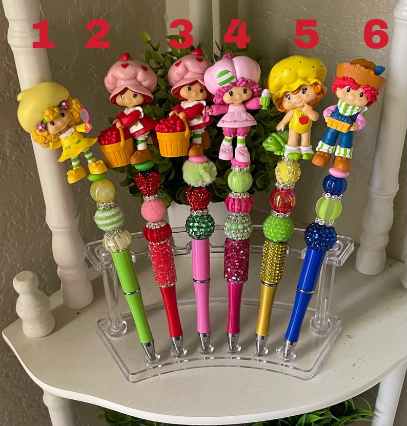 Custom Beaded Strawberry Shortcake Pen - Etsy