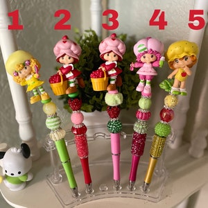 Custom Beaded Strawberry Shortcake Pen - Etsy