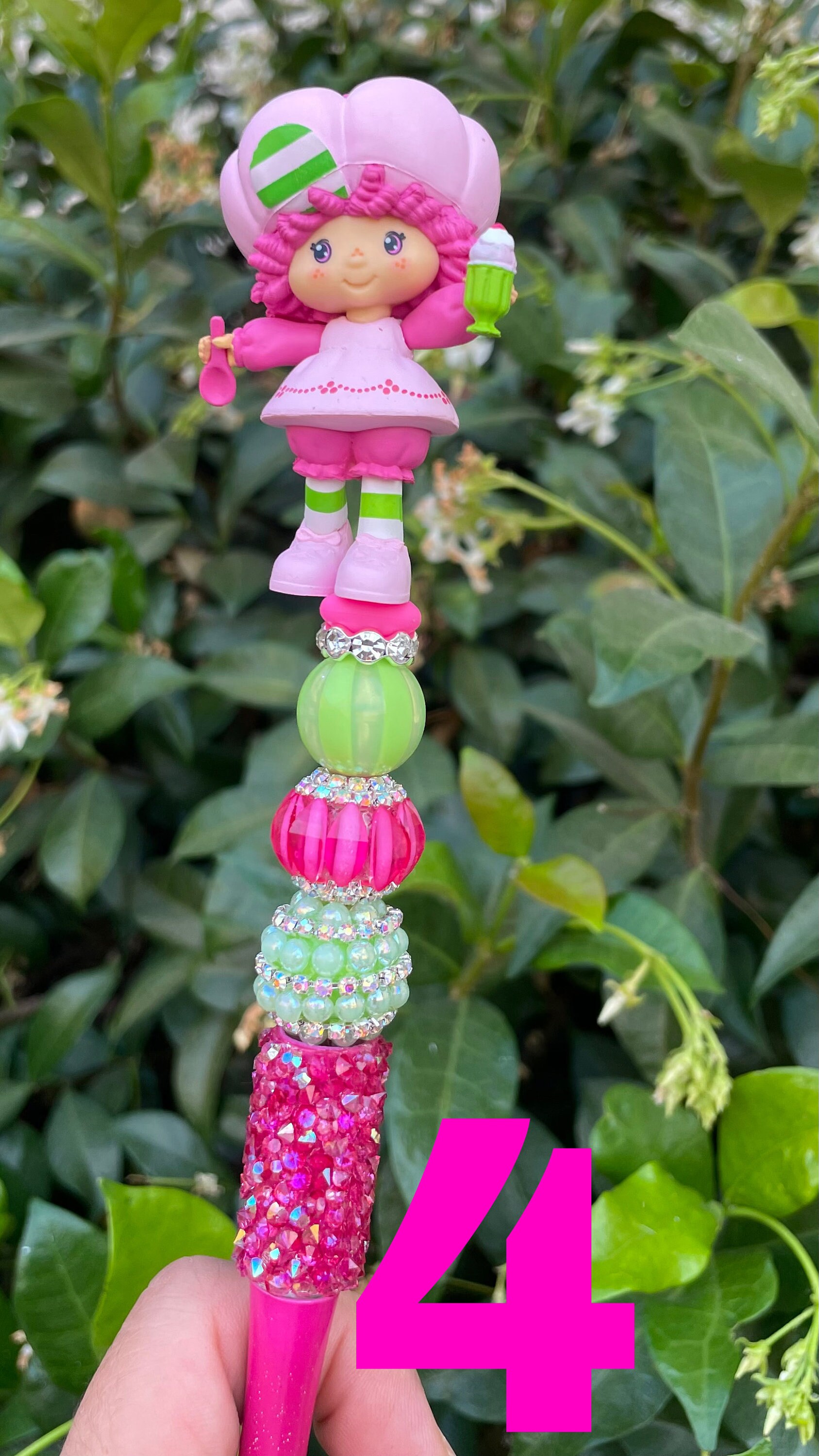 Custom Beaded Strawberry Shortcake Pen - Etsy