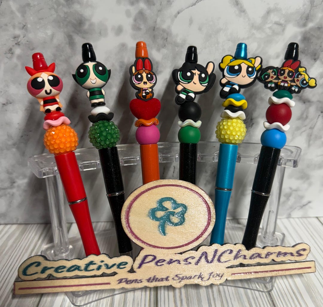 Powerpuff Girls Focal Beaded Pens | Buttercup Pens | Blossom Pens ...