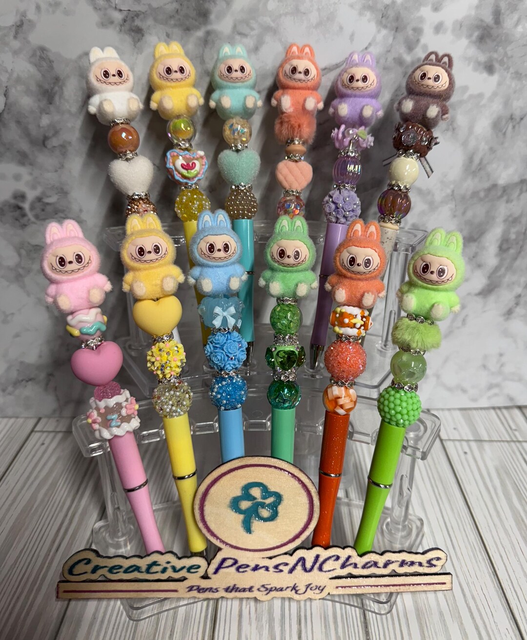 Labubu Beaded Pen | Custom Pens | Labubu | Cute Labubu Pen | Gift | Pen ...