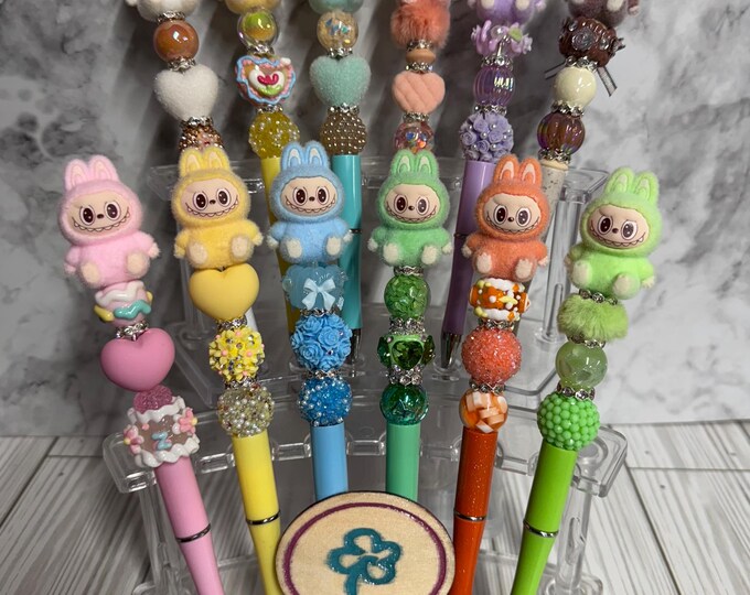 Labubu Beaded Pen | Custom Pens | Labubu | Cute Labubu Pen | Gift | Pen ...