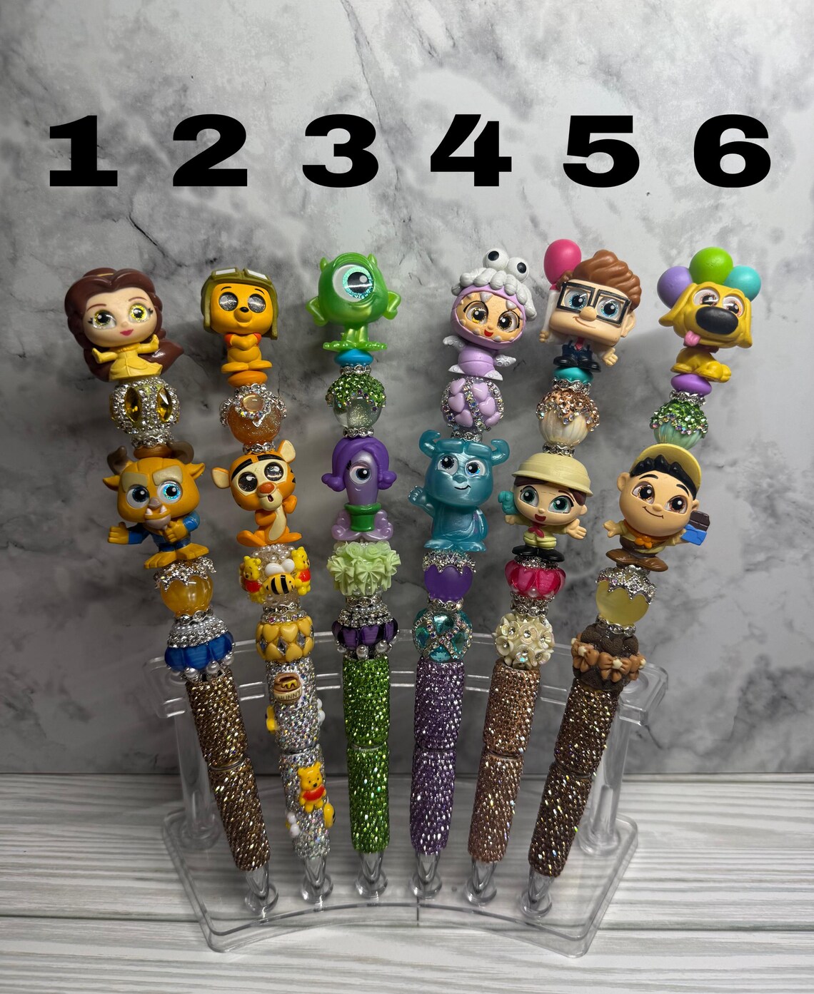 Double Character Rhinestone Pen, Cute Pens, Adorable Pens, Doorable Pen ...