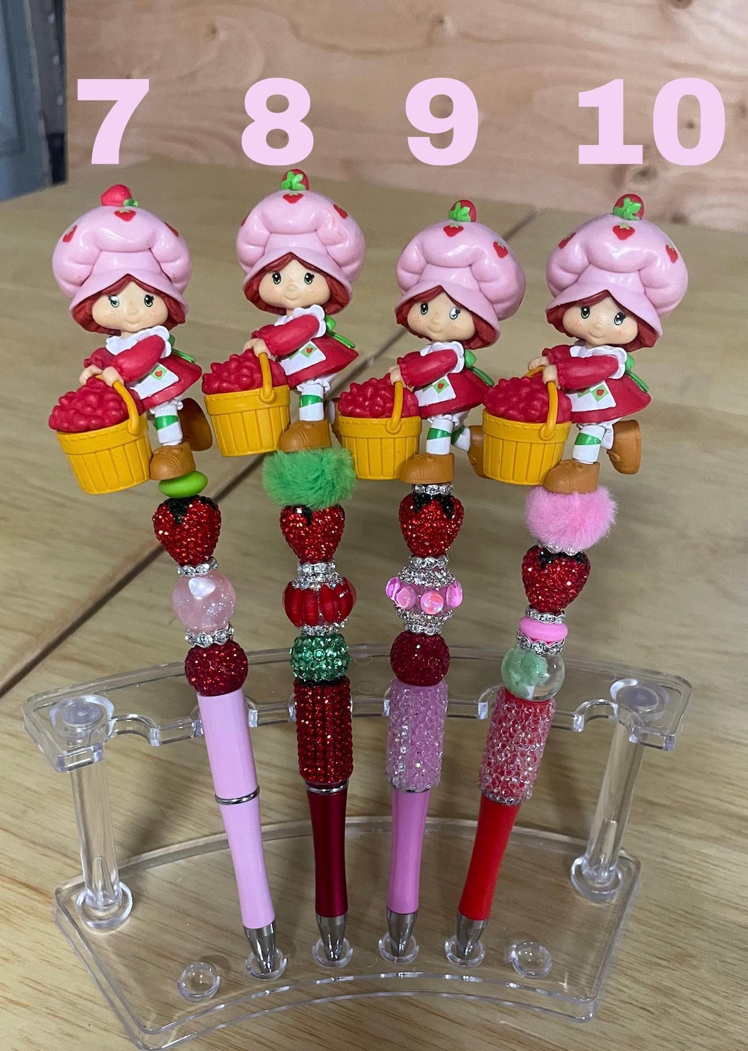 Custom Beaded Strawberry Shortcake Pen - Etsy