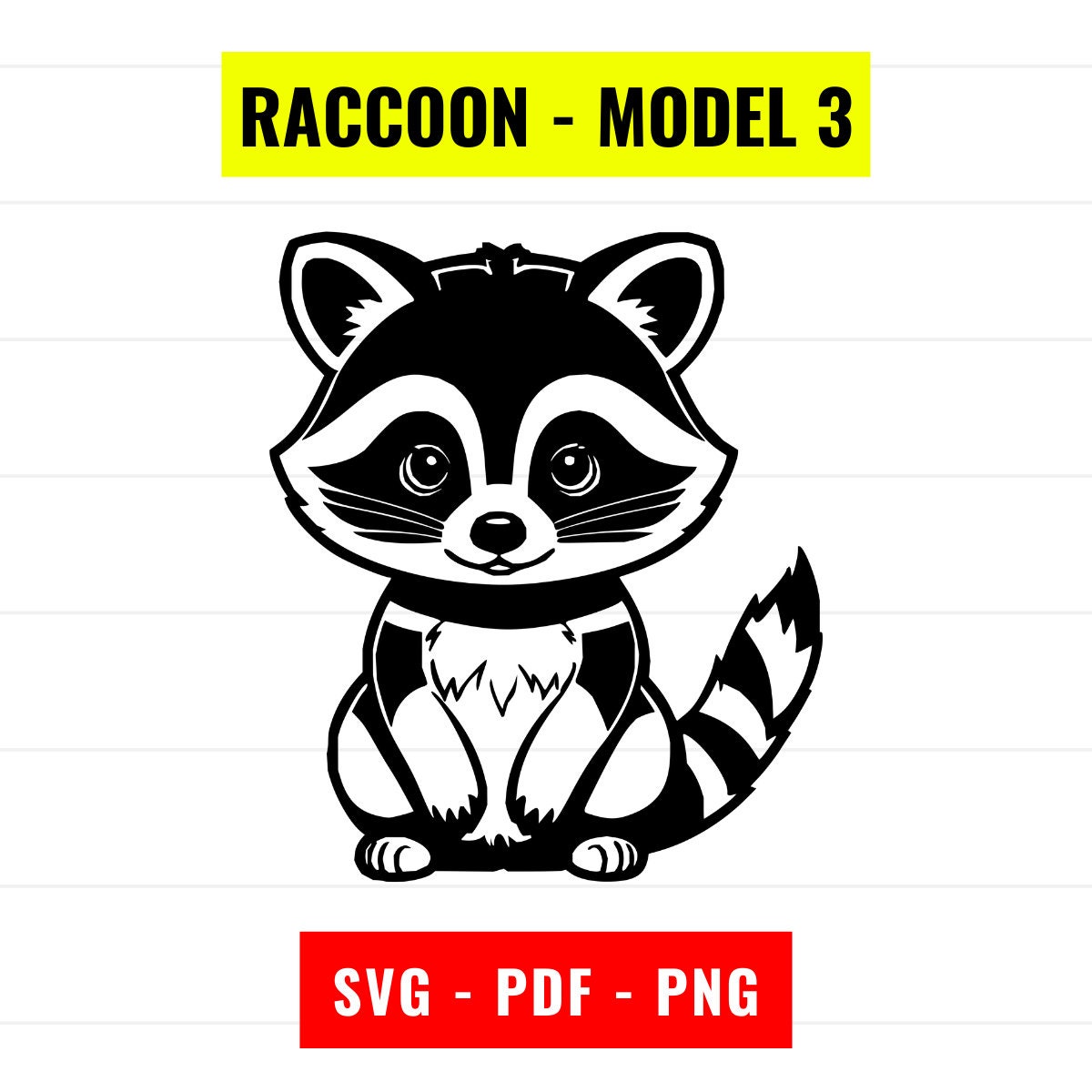 Cute Raccoon SVG, Raccoon Portrait Svg, PNG, PDF, Animal Svg, Raccoon ...