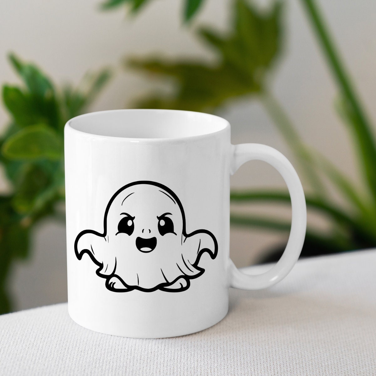 Angry Ghost SVG, Ghost Outline Vector, Cute Ghost Svg, Ghost Silhouette ...