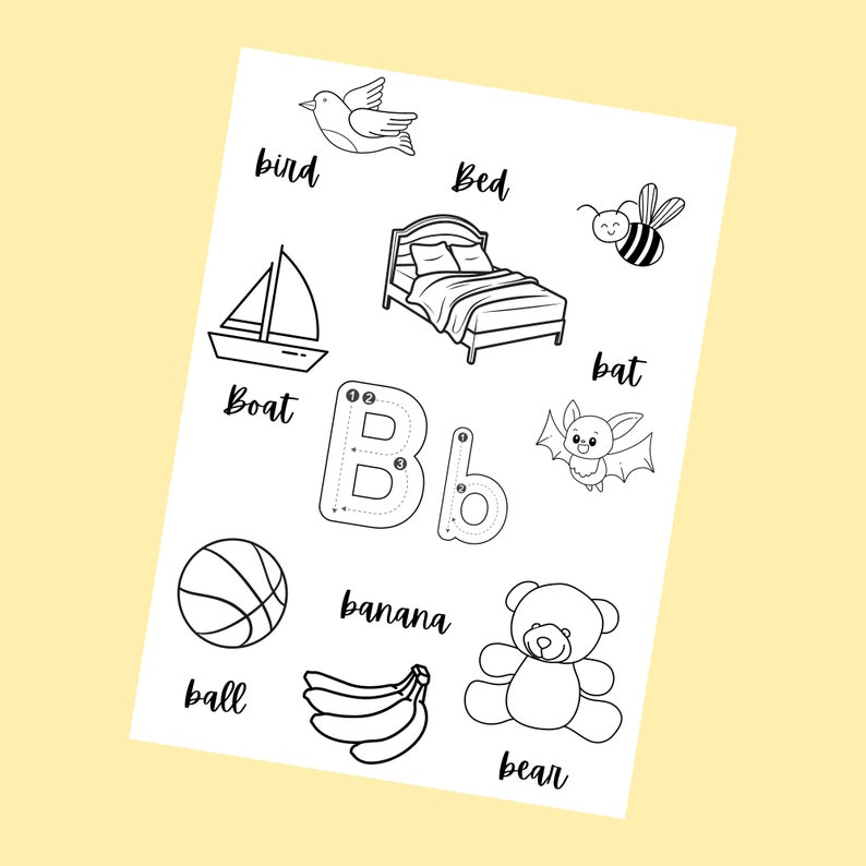 Alphabet Printable Coloring Pages for Kids, Toddlers, Preschoolers ...