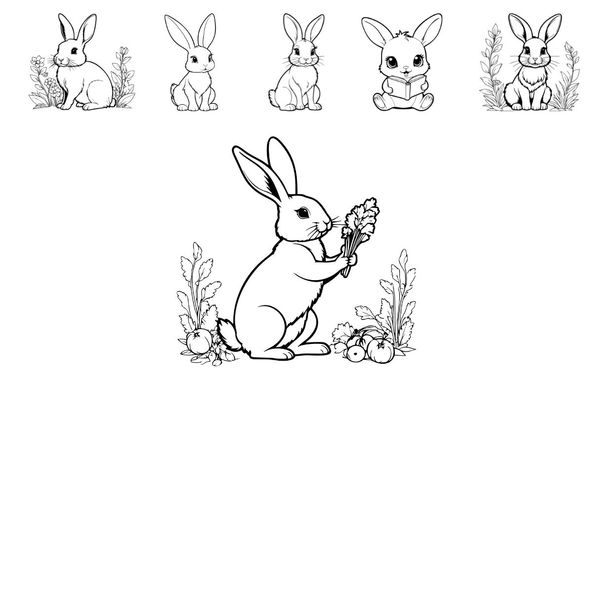 Rabbit SVG Bundle, PNG 300 Dpi: 81 Bunny Designs for Cricut (digital ...