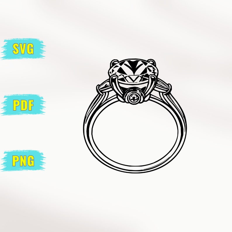 Ring SVG, Ring Outline, PNG, PDF, Ring Vector for Cricut, Ring Svg Cut ...