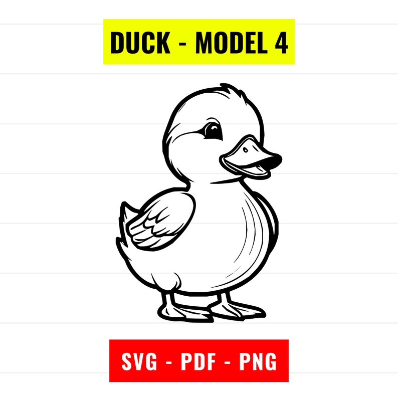 Cute Duck SVG, Duck Outline Vector, Cute Duck Svg, Cute Duck PNG 300 ...