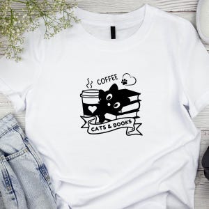 Book Lover SVG Bundle, PNG 300 Dpi: Cats, Coffee, Floral Books (digital ...