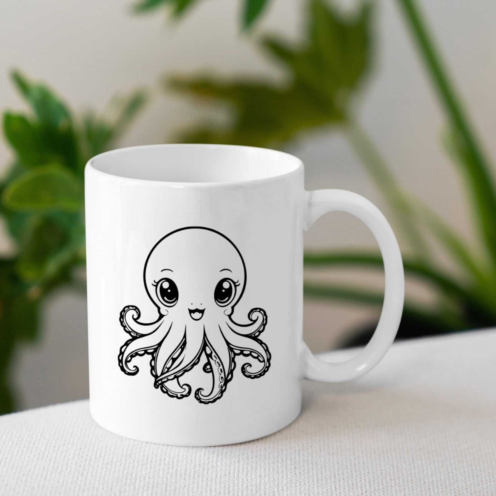 Octopus SVG, Octopus Outline Svg, PNG, PDF, Octopus Vector for Cricut ...